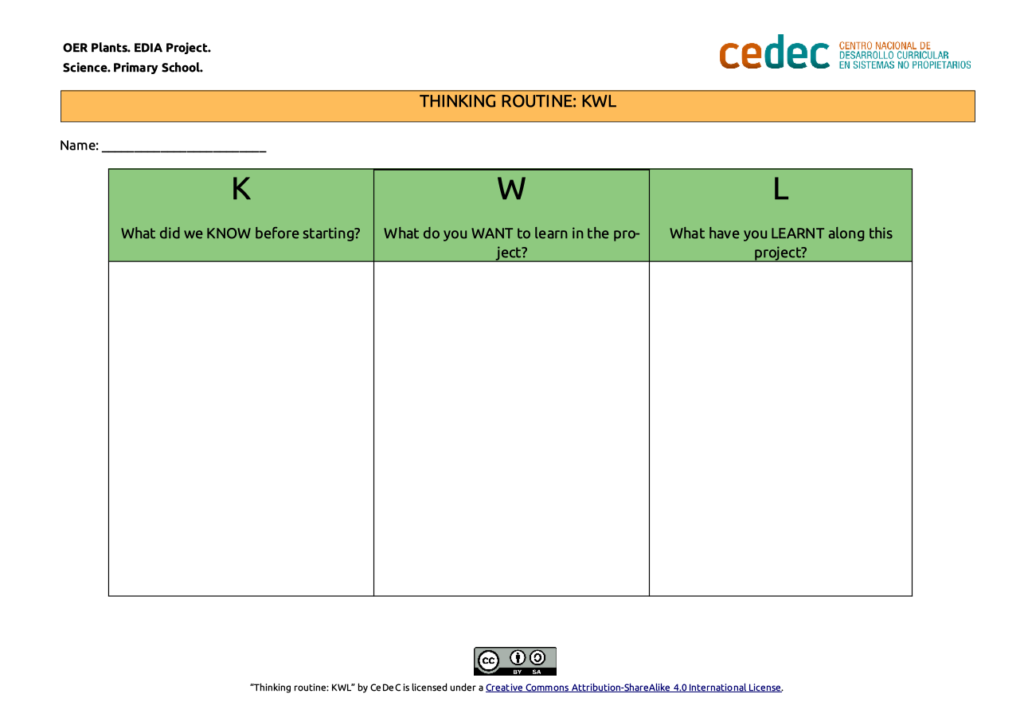 cedec-Plantilla-rutina KWL-plants | Cedec